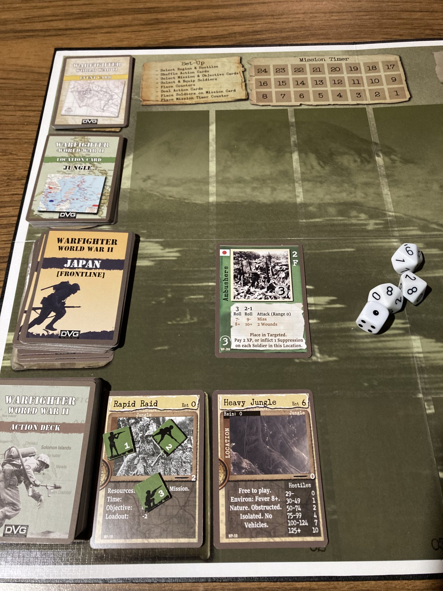 Review - Warfighter: The WWII Pacific Combat Card Game - Geeks Under Grace