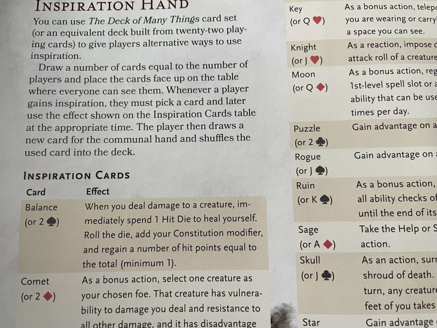 Review – Dungeons & Dragons: The Deck of Many Things - Geeks Under Grace