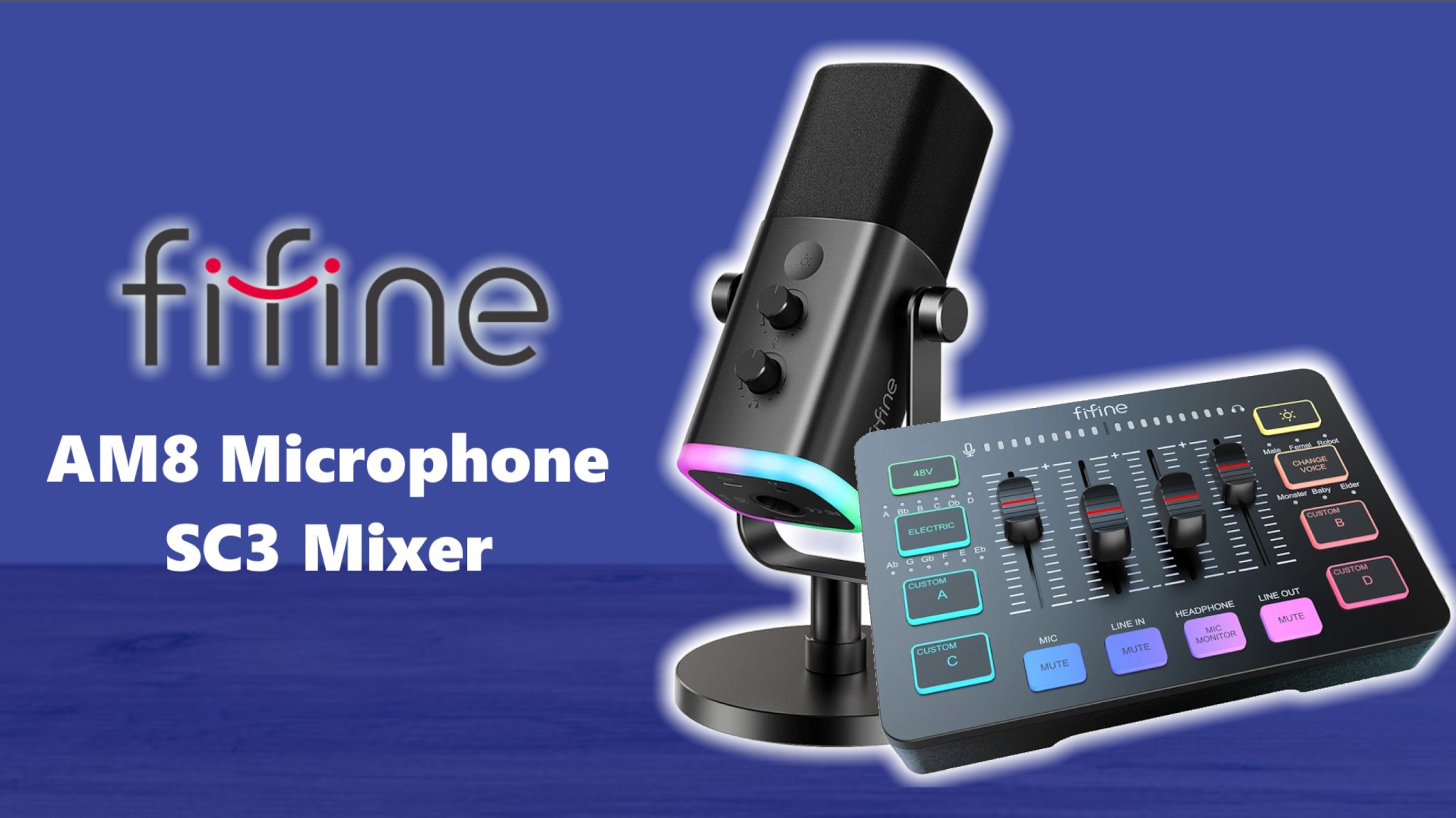 Video Review – Fifine AM8 Microphone, SC3 Mixer - Geeks Under Grace